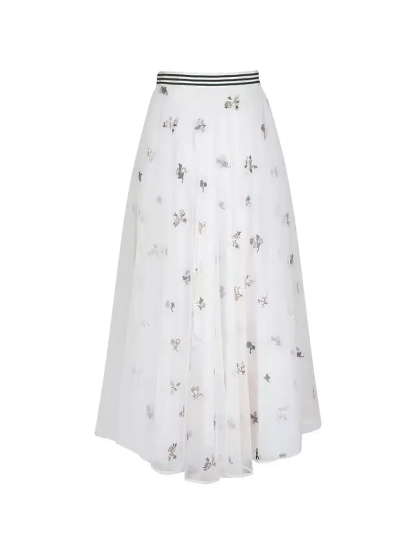 Talbot Runhof Hessa20 Sequin-embellished Tulle Midi Skirt