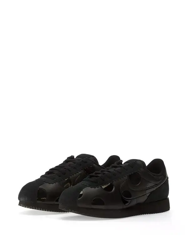 Nike Cortez Cut-out Sneakers - Black