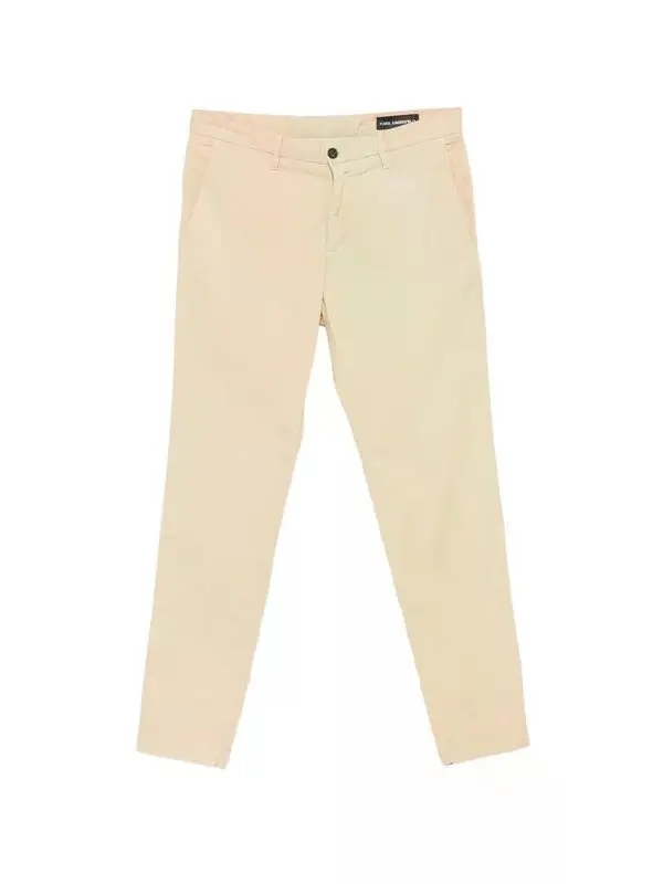 Karl Lagerfeld Cliff Zip-up Trousers - Neutrals