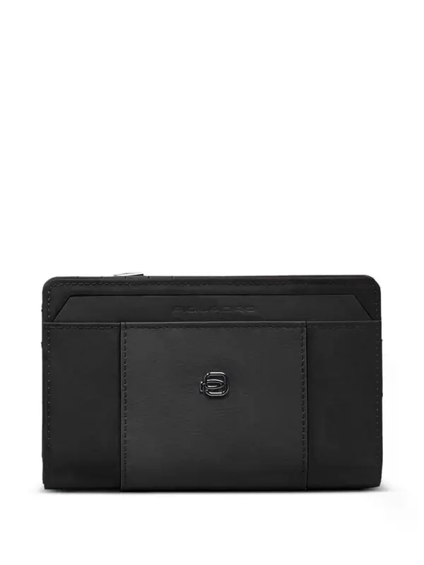 PIQUADRO Logo-plaque Bifold Wallet - Black
