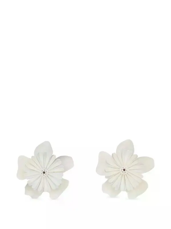 Chloé Bloom Layered Earrings - White