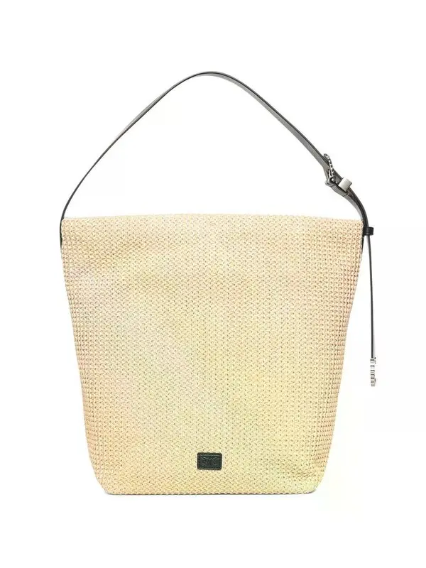 Pinko Buckle-strap Buckle Bag - Neutrals