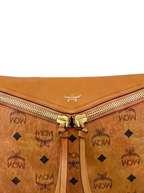 Mcm Diamant 3d Tassel Detail Shoulder Bag - Brown