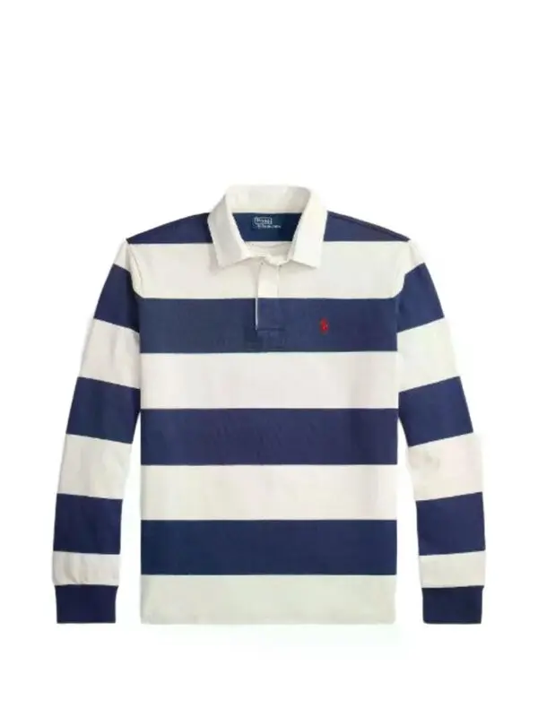 Polo Ralph Lauren Striped Long-sleeve Rugby Shirt - Blue