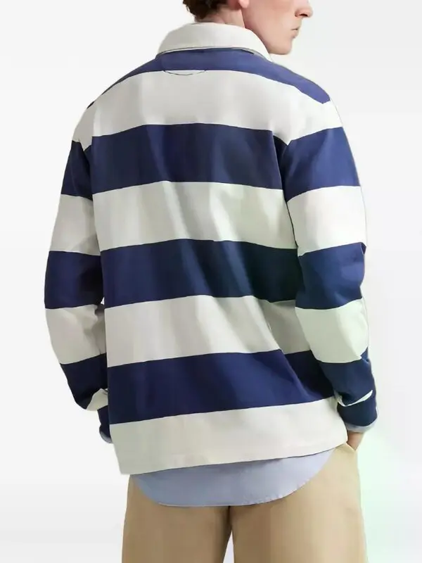 Polo Ralph Lauren Striped Long-sleeve Rugby Shirt - Blue