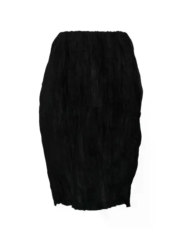 TOTEME Crinkled Mini Skirt - Black
