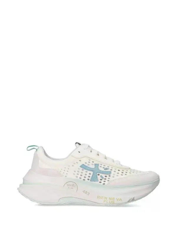 Premiata Perforated-detail Sneakers - White