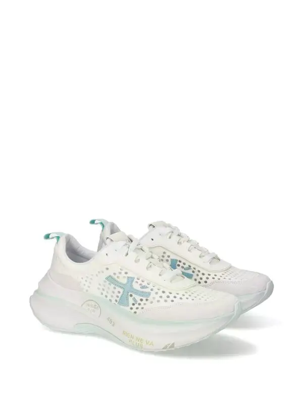 Premiata Perforated-detail Sneakers - White