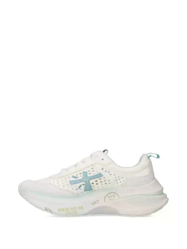 Premiata Perforated-detail Sneakers - White