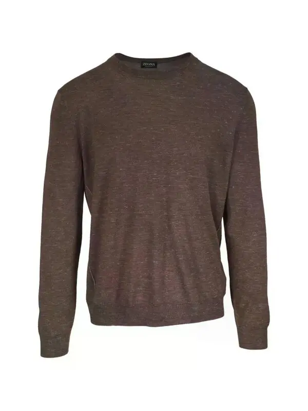 Zegna Crew-neck Cashmere Sweater - Brown