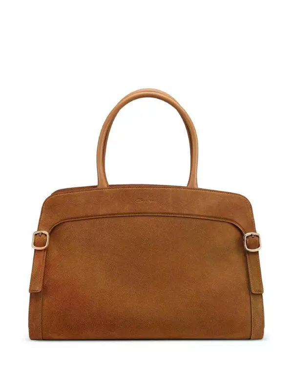 Santoni Suede Shoulder Bag