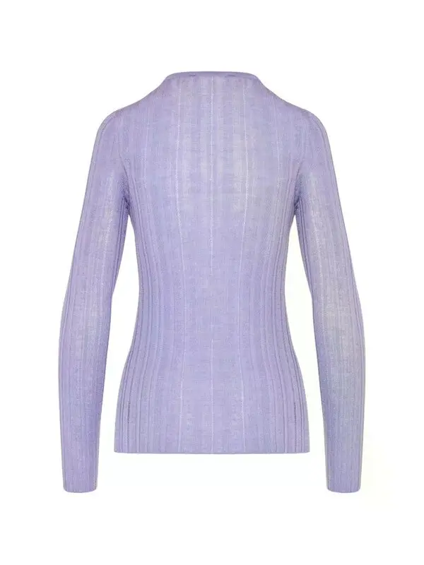 Theory Ribbed-knit V-neck Cardigan