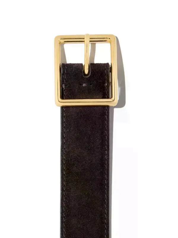 NILI LOTAN Gabriele Suede Belt - Brown