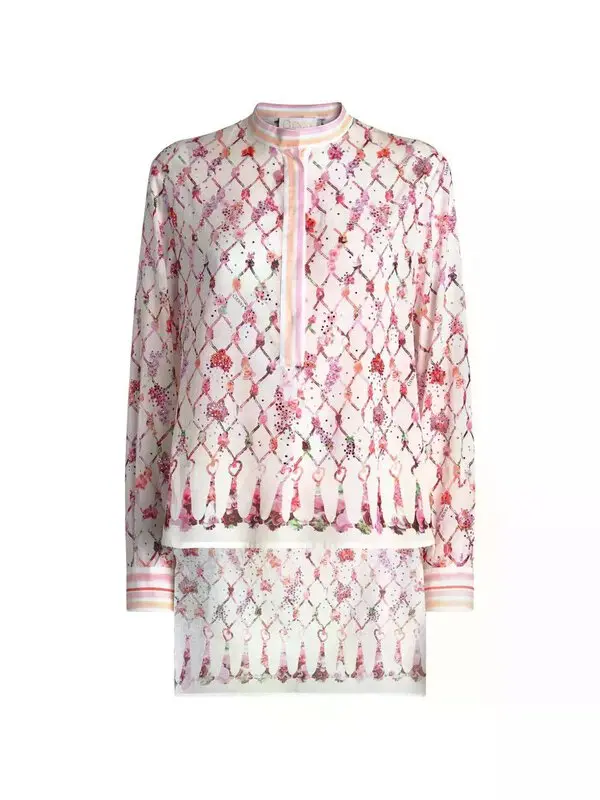 GENNY Floral-print Long-sleeve Shirt - Multicolour