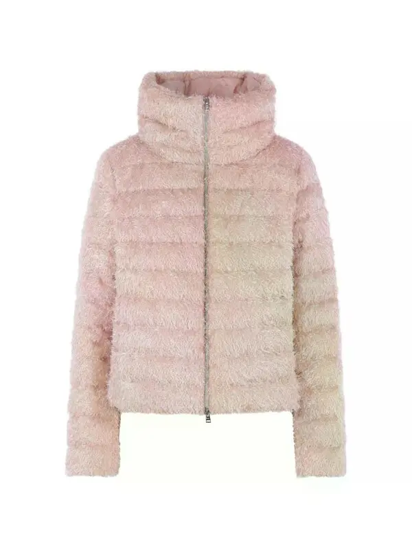 Herno Quilted Faux-fur Coat - Pink