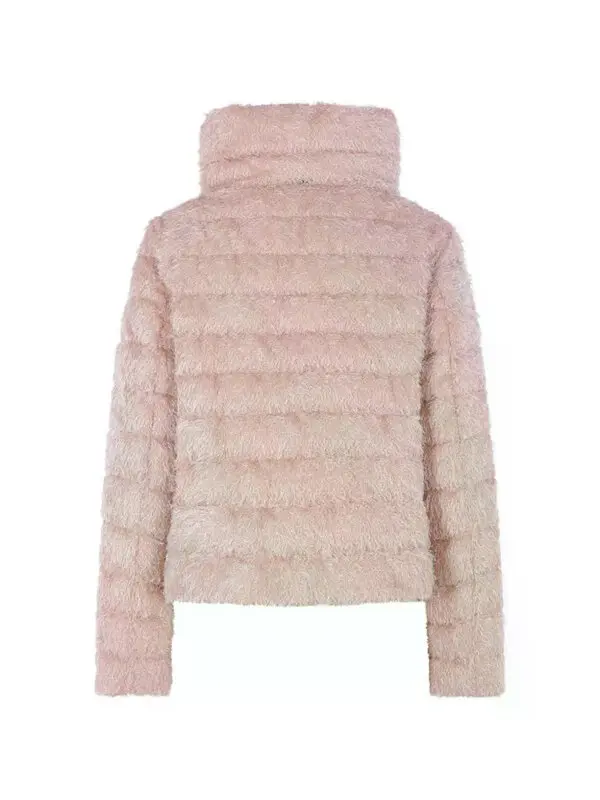 Herno Quilted Faux-fur Coat - Pink