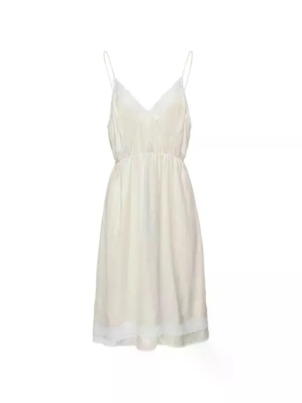 Magda Butrym Lace-trim Slip Dress - Neutrals