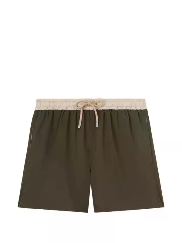 Fedeli Airstop Drawstring Swim Shorts - Green
