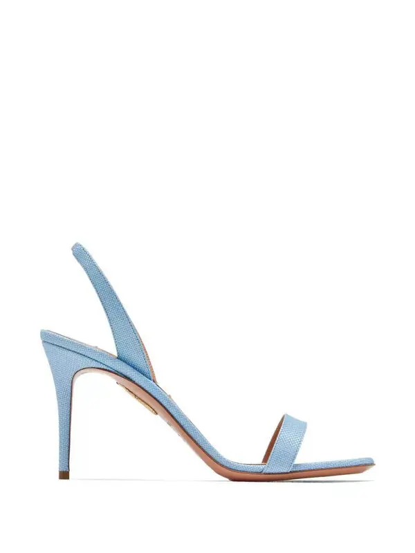 AQUAZZURA So Nude Slingback Sandals - Blue