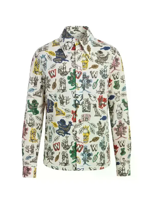 WALTER VAN BEIRENDONCK W-shirt Graphic-print Shirt