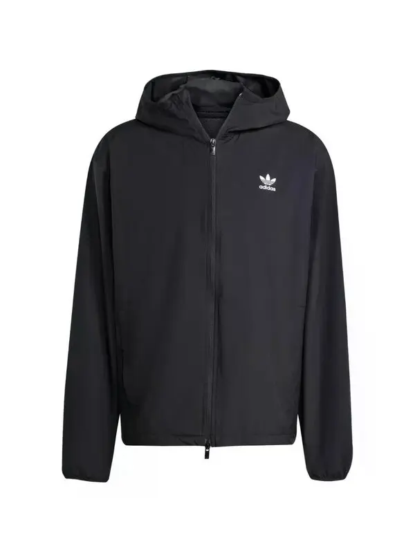 Adidas Trefoil Logo-print Jacket - Black