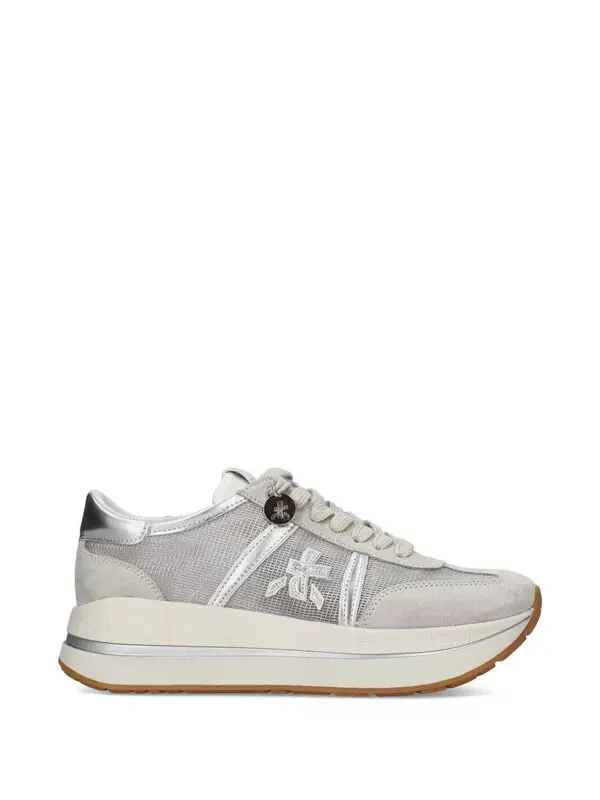 Premiata Bethcoin Panelled Platform Sneakers - Neutrals