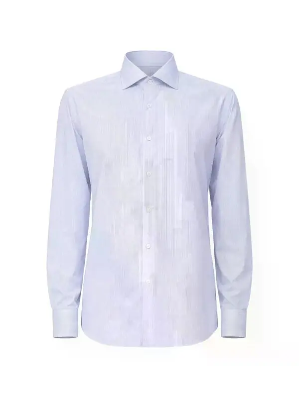 LUIGI BORRELLI Striped Long-sleeve Shirt