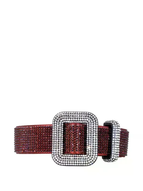 Benedetta Bruzziches Crystal-embellished Belt - Red