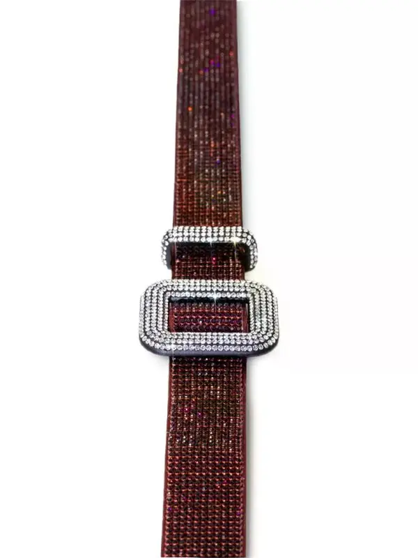 Benedetta Bruzziches Crystal-embellished Belt - Red