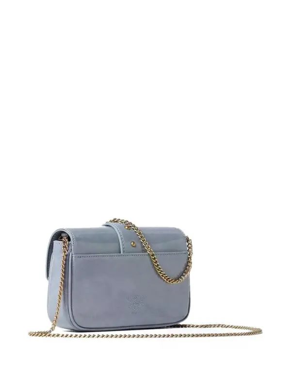 Pinko Love Birds Patent Shoulder Bag