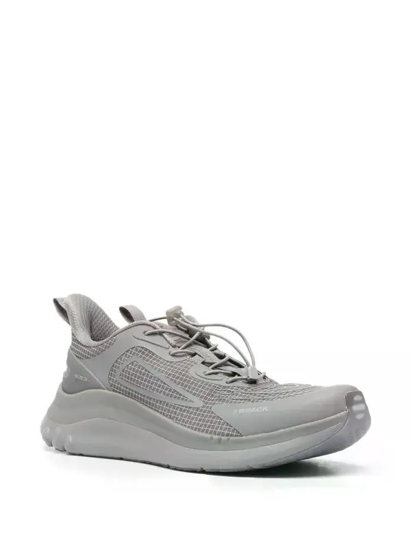 BBACK Grid-pattern Toggle-fastening Sneakers