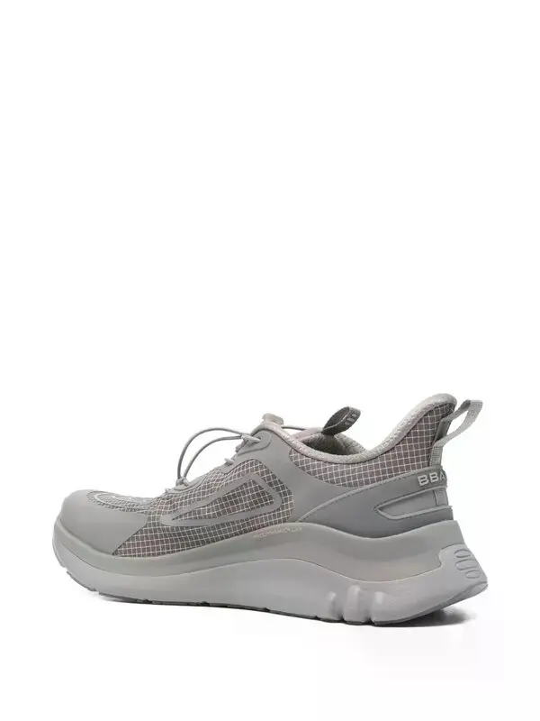 BBACK Grid-pattern Toggle-fastening Sneakers