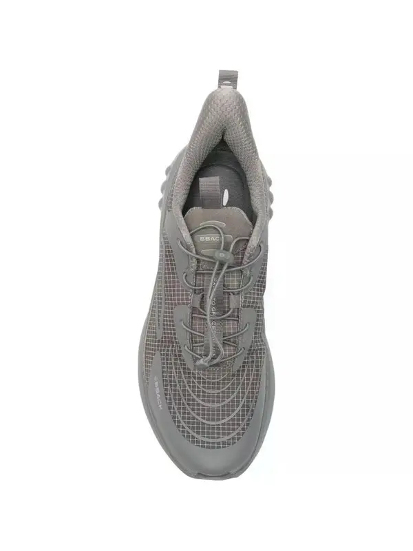 BBACK Grid-pattern Toggle-fastening Sneakers