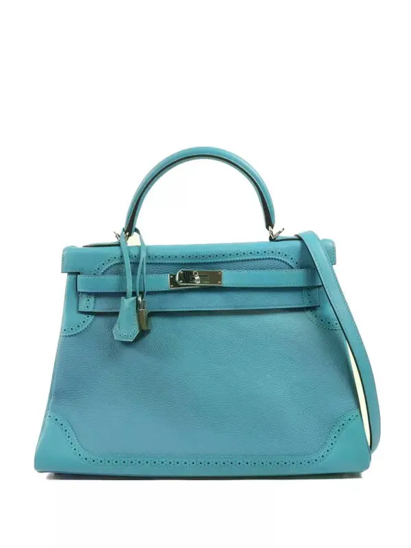 Hermès 32 Kelly Ghillies Tote Bag - Blue