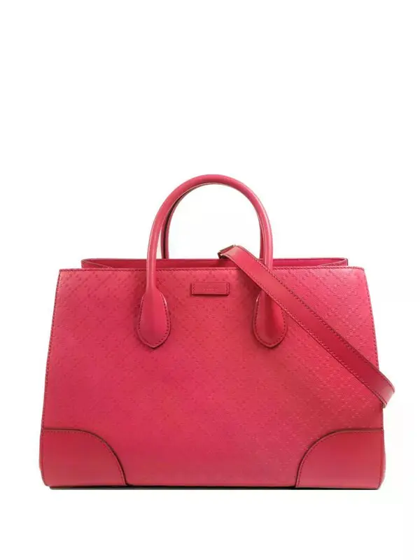 Gucci Diamante Leather Shoulder Bag - Pink