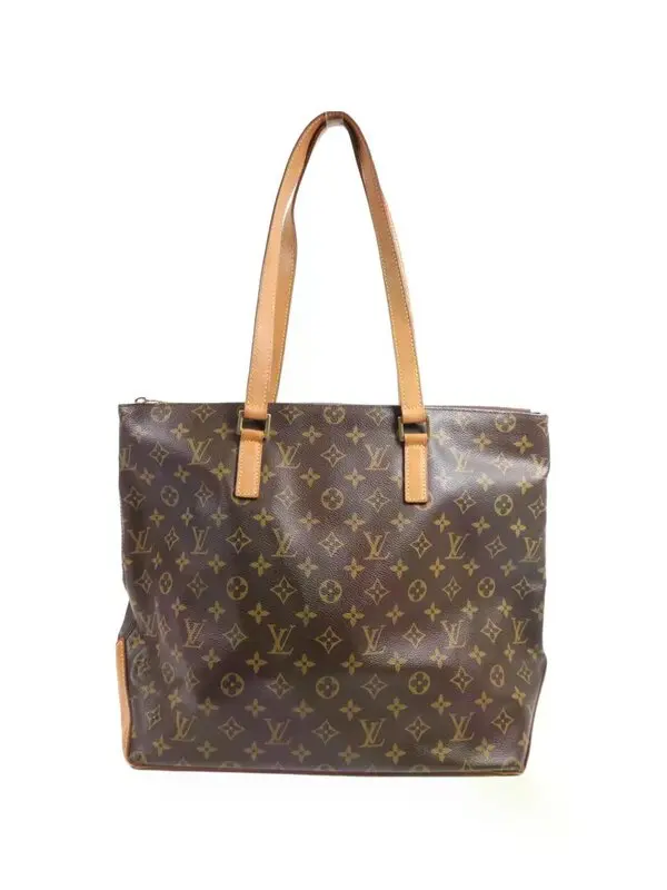 LOUIS VUITTON Cabas Mezzo Monogram Shoulder Bag - Brown
