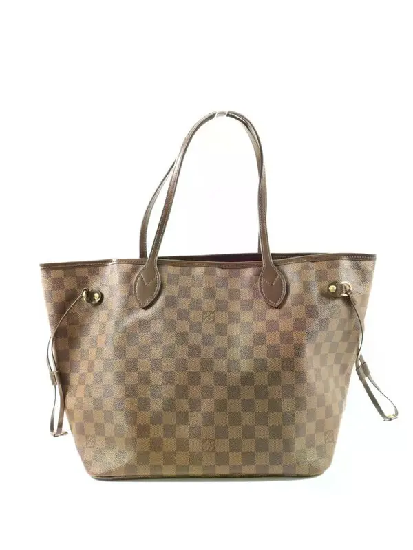 LOUIS VUITTON Neverfull Mm Damier Ebène Tote Bag