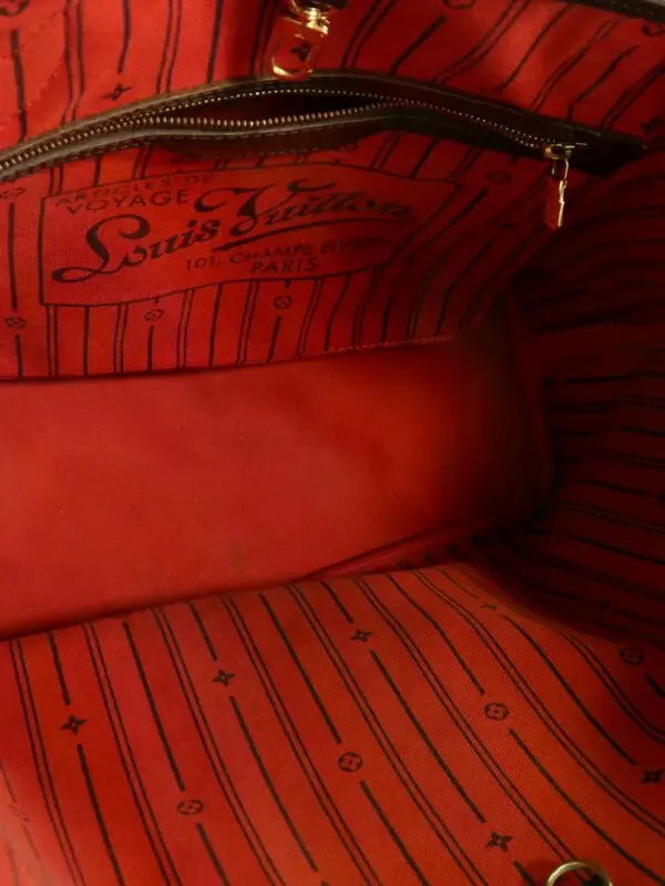 LOUIS VUITTON Neverfull Mm Damier Ebène Tote Bag