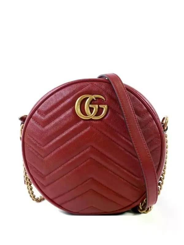 Gucci Gg Marmont Cross Body Bag - Red