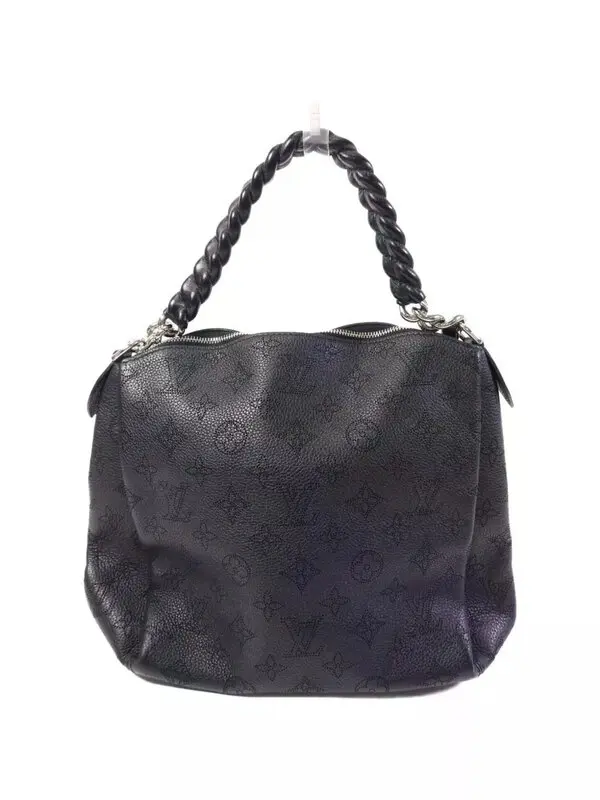 LOUIS VUITTON Babylone Chain Bb Monogram Mahina Shoulder Bag - Black