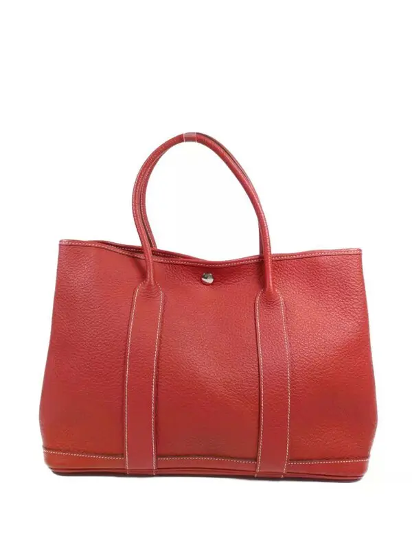 Hermès Tpm Garden Party Leather Handbag - Red