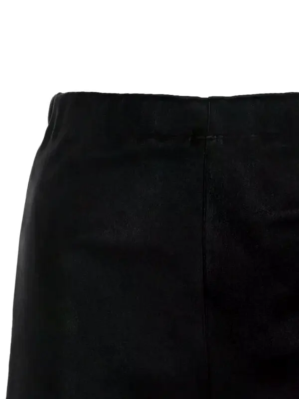 Rick Owens Leather High-waist Shorts - Black