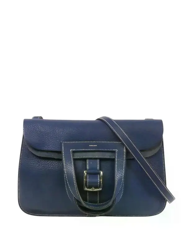 Hermès Halzan 31 Shoulder Bag - Blue