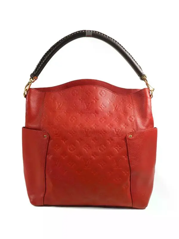 LOUIS VUITTON Bagatelle Monogram Empreinte Shoulder Bag - Red