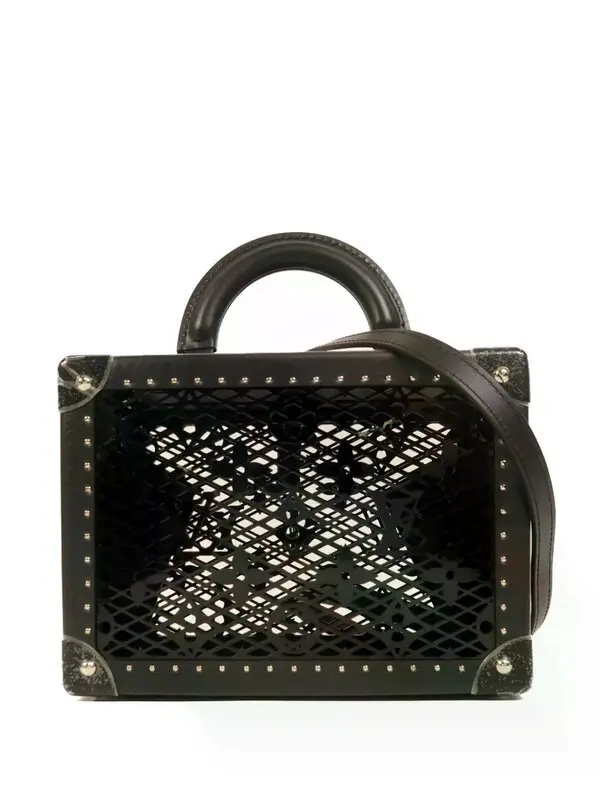 LOUIS VUITTON Petite Valise Stud-embellished Handbag - Black