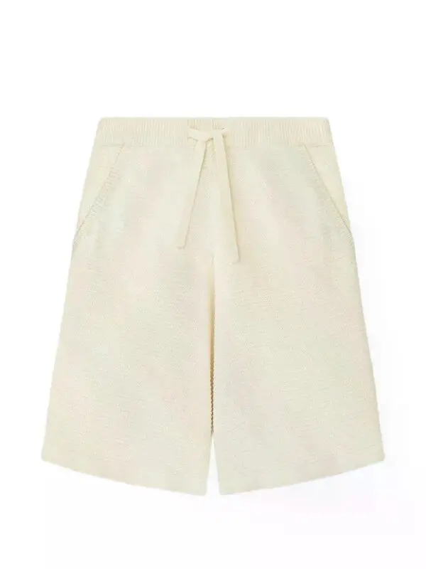 Nanushka Fico Drawstring Knitted Shorts - Neutrals