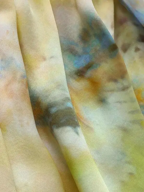 Zimmermann Alchemy Tie-dye Ruffled Shorts - Yellow