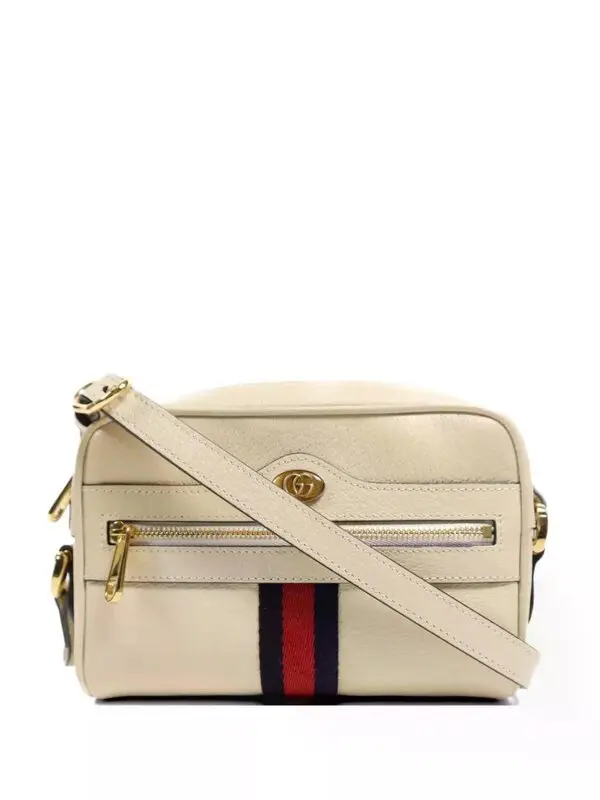 Gucci Ophidia Leather Shoulder Bag - Neutrals