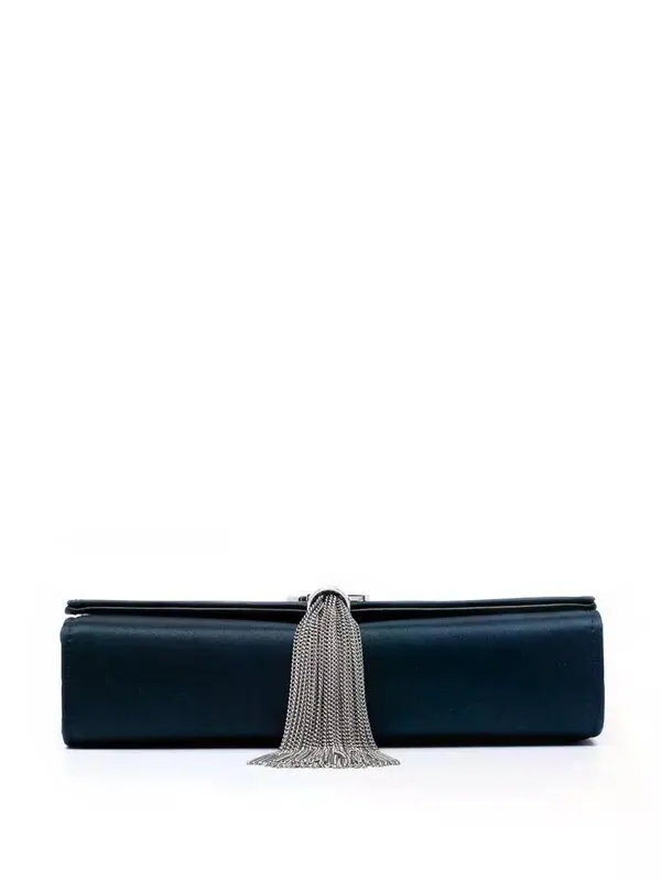 Saint Laurent 2017 Small Monogram Kate Tassel Crossbody Bag - Blue