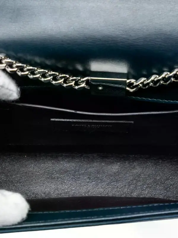 Saint Laurent 2017 Small Monogram Kate Tassel Crossbody Bag - Blue